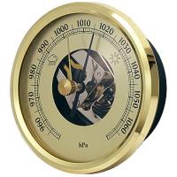 China Vintage Brass Indoor Outdoor Thermometer Hygrometer For Garden Greenhouse for sale