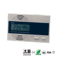 China LCD Desktop 3V Battery 90% RH electronic Humidity Thermometer for sale