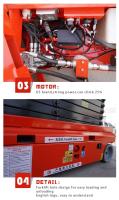 China Electric Self-Propelled Mobile Aerial Platform 6-12m Scissor Lift Hydraulic Cargo Lift Scaffolding for Cargo Transportation for sale