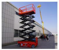 China China Electric Self-Propelled Hydraulic Scissor Lift Mobile Crawler Scaffold Platform for Rough Terrain for sale