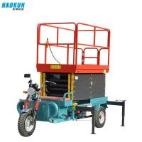 China CE ISO Certified 500kg Load 14m Small Portable Outdoor Full Electric Self-Propelled Scissor Lift Cargo Lift for sale