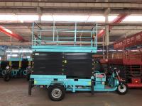 China Hot-selling Hydraulic Electric Tricycle  Mobile Scissor Lift Platform with Simple Structure Easy Operation and Low Price for sale