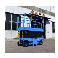 China All Round Small Electric Telescopic Winch Manual Scissor Scaffold Lift Boom Lift Elevator Aerial Work Platform System for sale