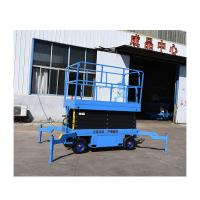 China All Round Small Electric Telescopic Winch Manual Scissor Scaffold Lift Boom Lift Elevator Aerial Work Platform System for sale