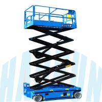 China CE Certified Hydraulic Scissor Lift Vertical Cargo Lift Trailer Portable Warehouse Elevator with Hydraulic Scissors for sale