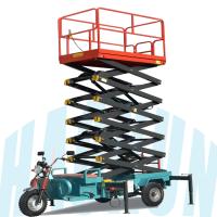 China CE Certified Hydraulic Scissor Lift Vertical Cargo Lift Trailer Portable Warehouse Elevator with Hydraulic Scissors for sale