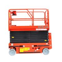 China High Quality 10m Electric Scissor Lift Platform Table 350kg Self-Propelled Hydraulic Aerial Work Table Electric Cargo Lift for sale