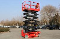 China Self-Propelled 8-10m Electric Scissor Lift Truck 300kg Load Aerial Work Platform Table Hydraulic Scissor Lift for Cargo for sale