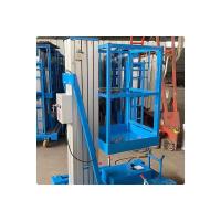 China 6m - 10m Portable Residential One Man Lift Aluminum Alloy Single Mast Lifting Work Platform for sale