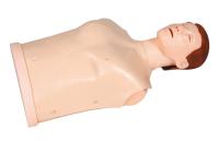 China Half Body CPR Training Manikin Simple Type with Beep Tips PVC 5-6cm Compression Depth for sale