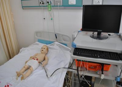 China Intelligent ACLS Baby First Aid Manikin 50cm 3kg with BVM for Hospital College Training for sale