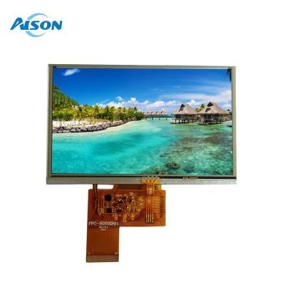 China 5 Inch 800X480 RGB Interface TFT LCD Module Resistive Touch Display for sale