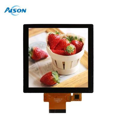 China 4 Inch Square TFT LCD Display 480x480 Square TFT Touch Display 300 cd/m2 3SPI+RGB Interface for sale