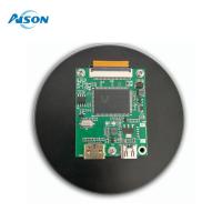 China 3.4 Inch 800*800 Round Touch TFT Display With HDMI Board Housing Working temperatures -20C- 70C Luminance 300cd/m2 for sale