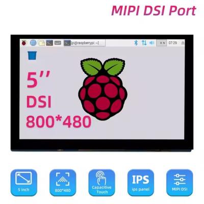China 5 inch 800x480 MIPI DSI LCD Touch Screen Display For Raspberry Pi 3 4B for sale