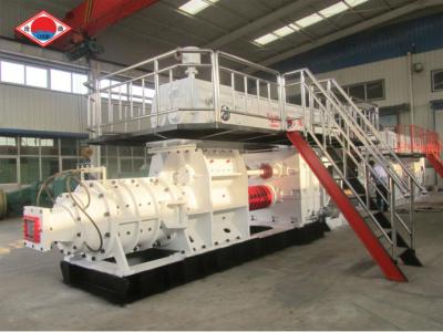 China 16000pcs Two Stage Vacuum Extruder 700mm Auto Brick Making Machine for sale