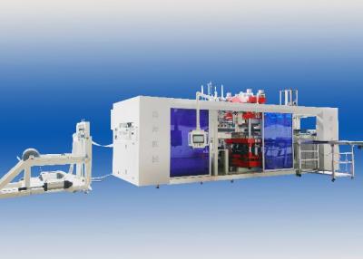 China 6P Servo Pvc Blister Forming Machine Disposable Plastic Molding Three Station for sale