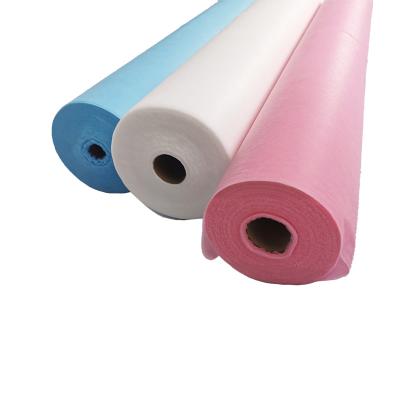 China Waterproof Non Woven Disposable Table Sheet 25g With Facial Hole for sale