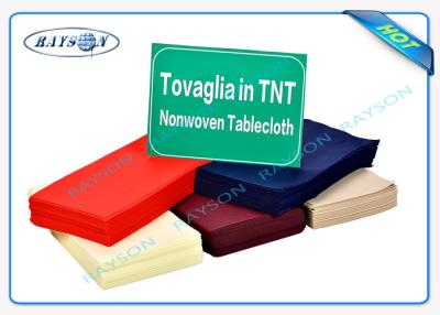 China Eco Friendly Non Woven Disposable Tablecloth 45gsm Polypropylene for sale