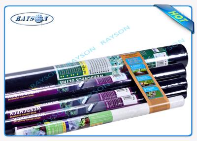 China Disposable Polypropylene Garden Black Weed Control Fabric 3% UV Protection for sale