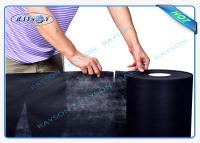 China 1.5OZ Black Perforated Polypropylene Spunbond Non Woven Fabric For Dust Cover for sale
