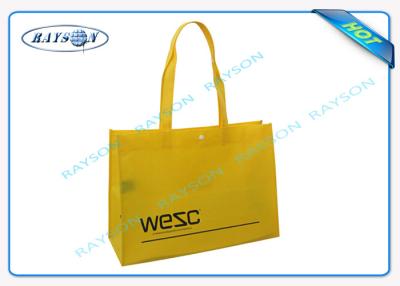 China full sewing shoulder customer logo printing with cross stiching handle and bottom gussects for sale
