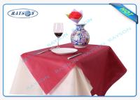 China Full Color Range Disposable Non Woven Tablecloth in Green Yellow Orange for sale