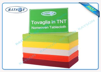 China Pre-Cut 1 x 1m Disposable Non Woven Tablecloth For Restaurant / Wedding for sale