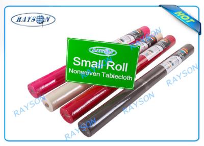 China Heat Shrink Film Packed Roller Non Woven Tablecloth White / Red / Blue / Pink for sale