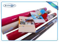 China AZO Free Red Non Woven TNT Fabric , Disposable Tablecloths 1m x 1m, 0.5m x 1.2m for sale