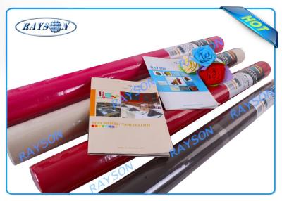 China AZO Free Red Non Woven TNT Fabric , Disposable Tablecloths 1m x 1m, 0.5m x 1.2m for sale