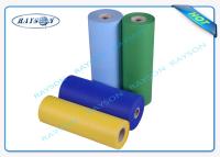 China Single S PP Spunbond Non Woven Polypropylene Fabric For Sofa , Green / Blue for sale
