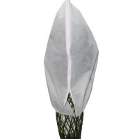 China Biodegardable Agriculture Non Woven Cover Garden Frost Fleece Protective Plant Cover With Drawstring for sale