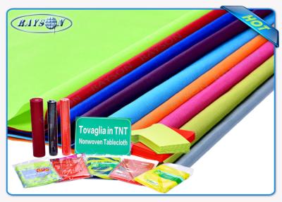 China Multi / Panton Colors Spunbond Non Woven Tablecloth Tnt Fabric With OEKOTEX Certificate for sale