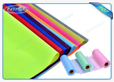 China Multi Gram PP Spunbond Non Woven Fabric Blue / White / Green Color 2-320cm Width Hometile for sale