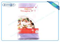 China Purple 38GSM-70GSM Disposable PP Spunbond Non Woven Cloth Tablecloths For Outdoor Restaurant / Party  / Wedding for sale