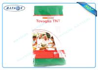 China Green Cutting Piece 45 Gr / 50gr Non Woven Tablecloth Products For Hotel / Wedding Party for sale