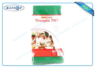 China Green Cutting Piece 45 Gr / 50gr Non Woven Tablecloth Products For Hotel / Wedding Party for sale