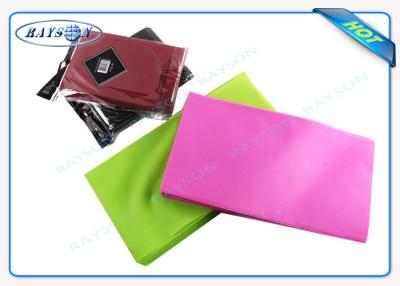 China 1M x 1M Square Eco - Friendly Non Woven Tablecloth , Birthday Party Table Cloth for sale