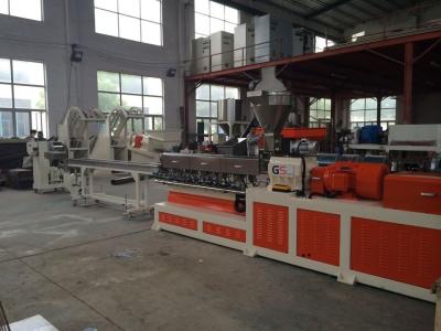 China Color Masterbatch Double Screw Extruder With 30-50kg/H Automatical Pull Push Machine for sale
