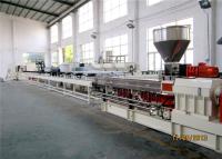 China PP Caco3 Twin Extruder Machine 500-600kg/H , Master Batch Manufacturing Machine for sale
