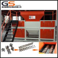 China Packing Belt / Fishing Nets Plastic Shredder Machine With Unique Knife Shaft Structure for sale