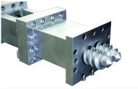 China CR26MOV CR12MOV Extruder Screws And Barrels , Extruder Spare Parts 71mm Screw Diameter for sale