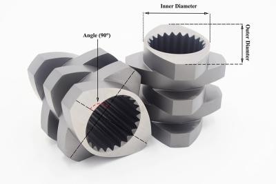 China 50.5mm Diameter Twin Extruder Screw Elements , Screw Elements Twin Screw Extruder  for sale