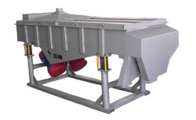 China Carbon Steel Q235 Extruder Machine Parts Large Capacity  Linear Vibrating Sieve for sale