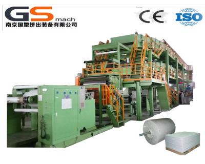 China Furniture PP/PE Caco3 Stone Paper Making Machine Water / Electric Saving for sale