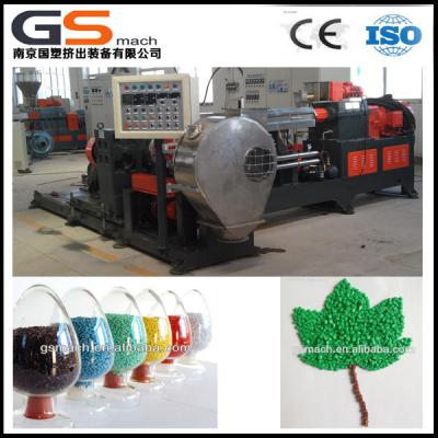 China Double Screw PVC Cable Plastic Granules Machine With Two Stage Components for sale