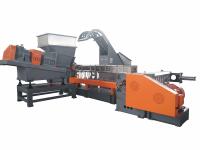 China High Capacity Plastic / Rubber Double Screw Extruder 240-400kg/H for sale