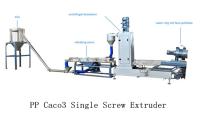 China PP Caco3 Single Screw Extruder Making Machine Water Ring Pelletizing System for sale