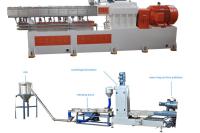 China PP Caco3 Double Screw Extruder Granulation Machine Water Ring Cutting System for sale